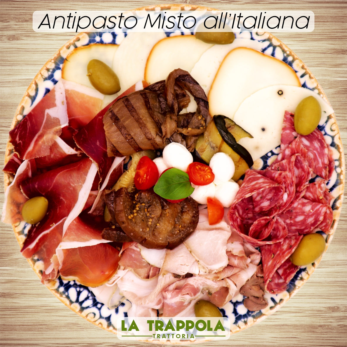 Apéritif : Antipasto Misto all'Italiana (pour 2 personnes) – LA TRAPPOLA